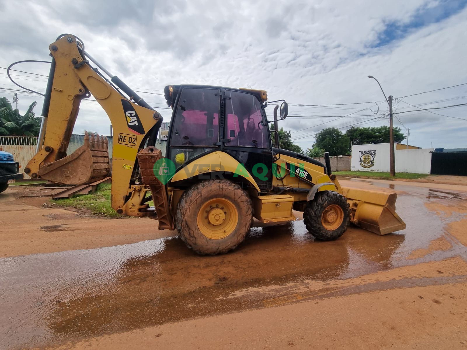 Retroescavadeira, Cat 416E - Ver-Aqui!